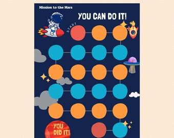 Outer Space Reward Chart | Printable Astronaut Behavior Chart | Daily ...