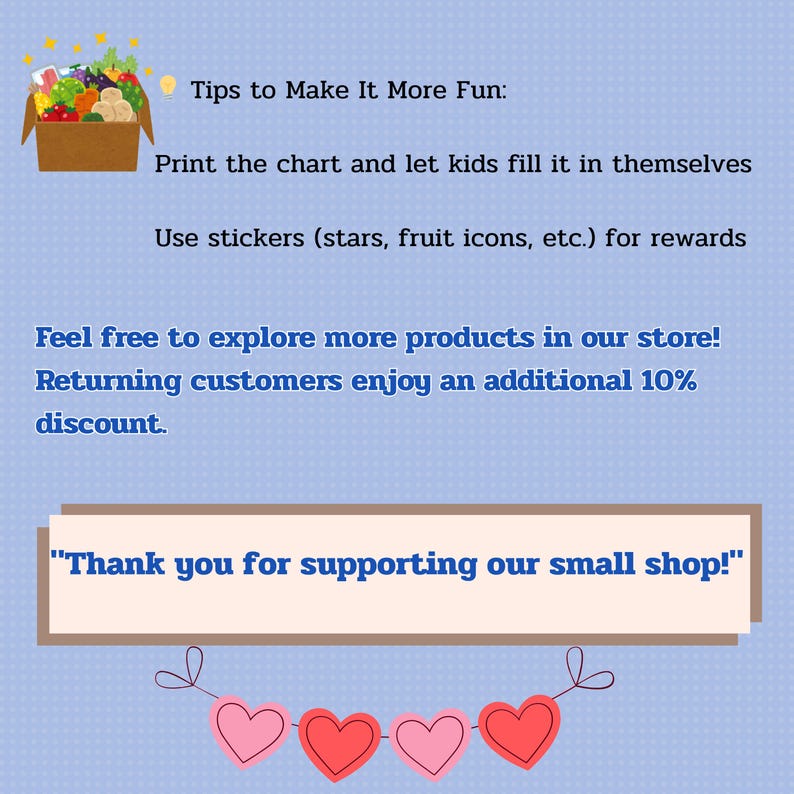 Veggie Reward Chart: Fun Behavior Tracker for Kids (PDF Download) - Etsy