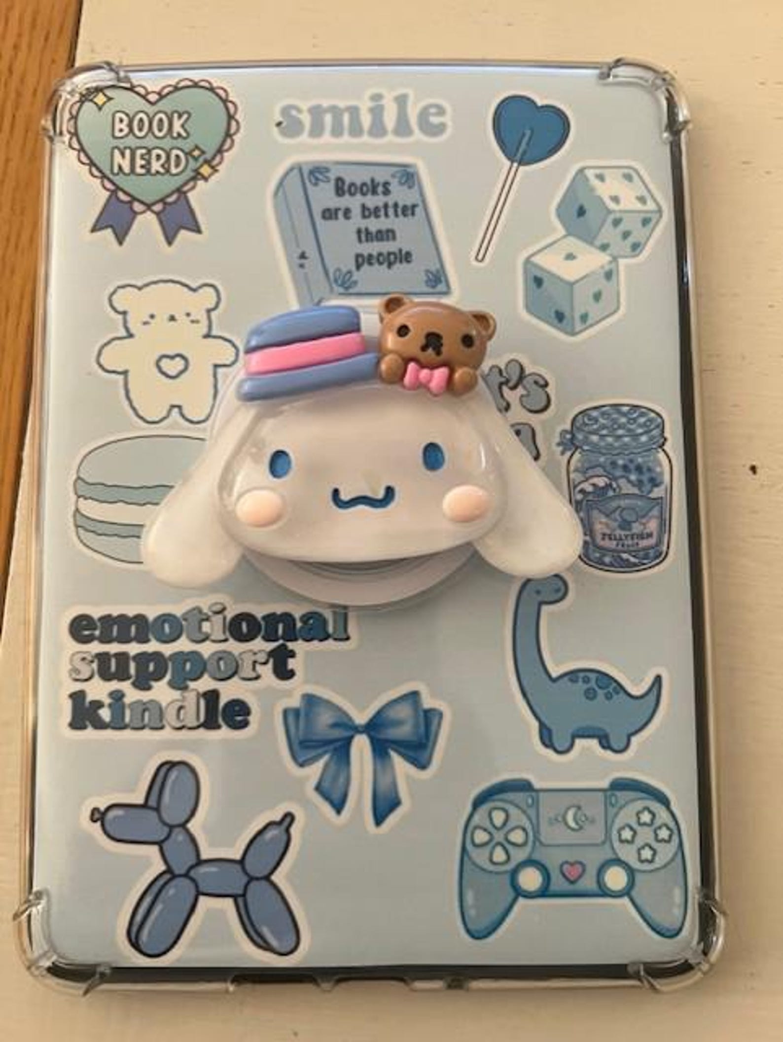 PRINTABLE Blue Kindle Insert Digital Print Kindle Stickers E-reader ...