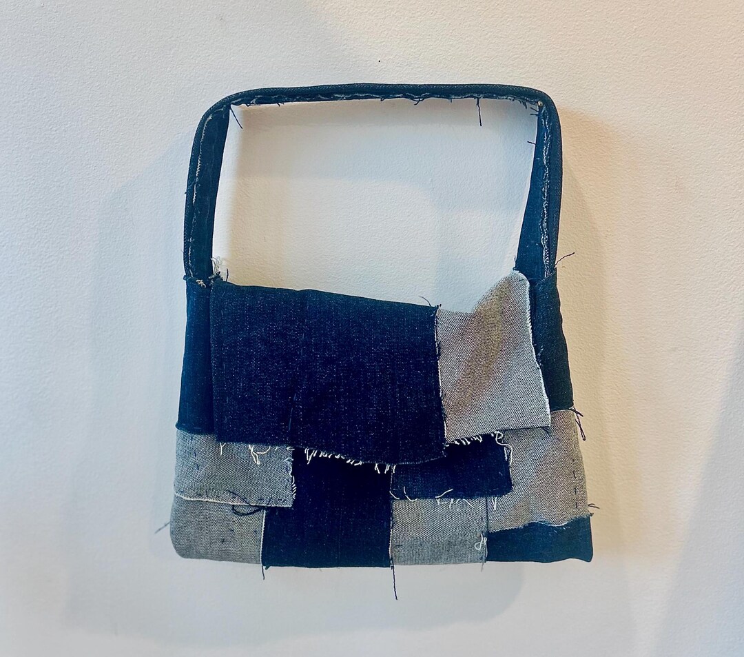 Patchwork Upcycled Denim Bag - Etsy