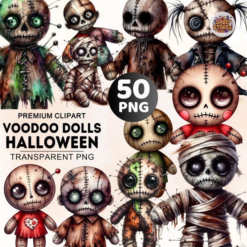 Fall Voodoo Doll Clipart - Etsy