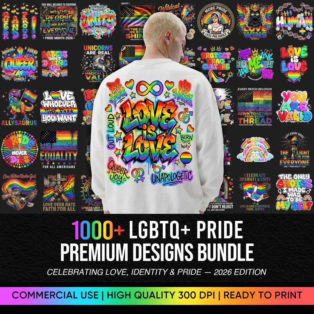 1000+ PNG Bundle LGBTQ Community Png, Pride Month Png, Gay Pride Png ...