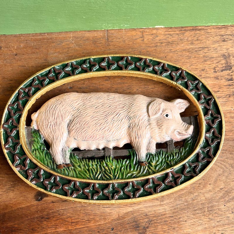 Cast Iron Pig - Etsy