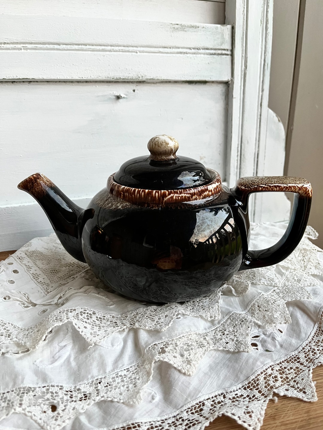 Vintage Pfaltzgraff Teapot Gourmet Brown Teapot - Etsy