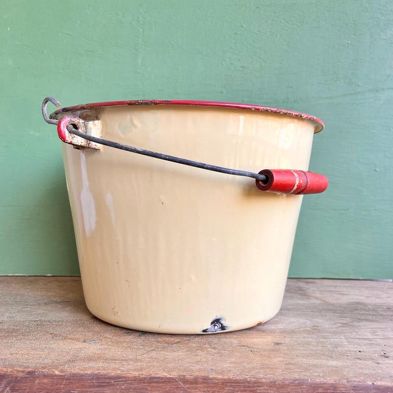 Enamel Bucket - Etsy