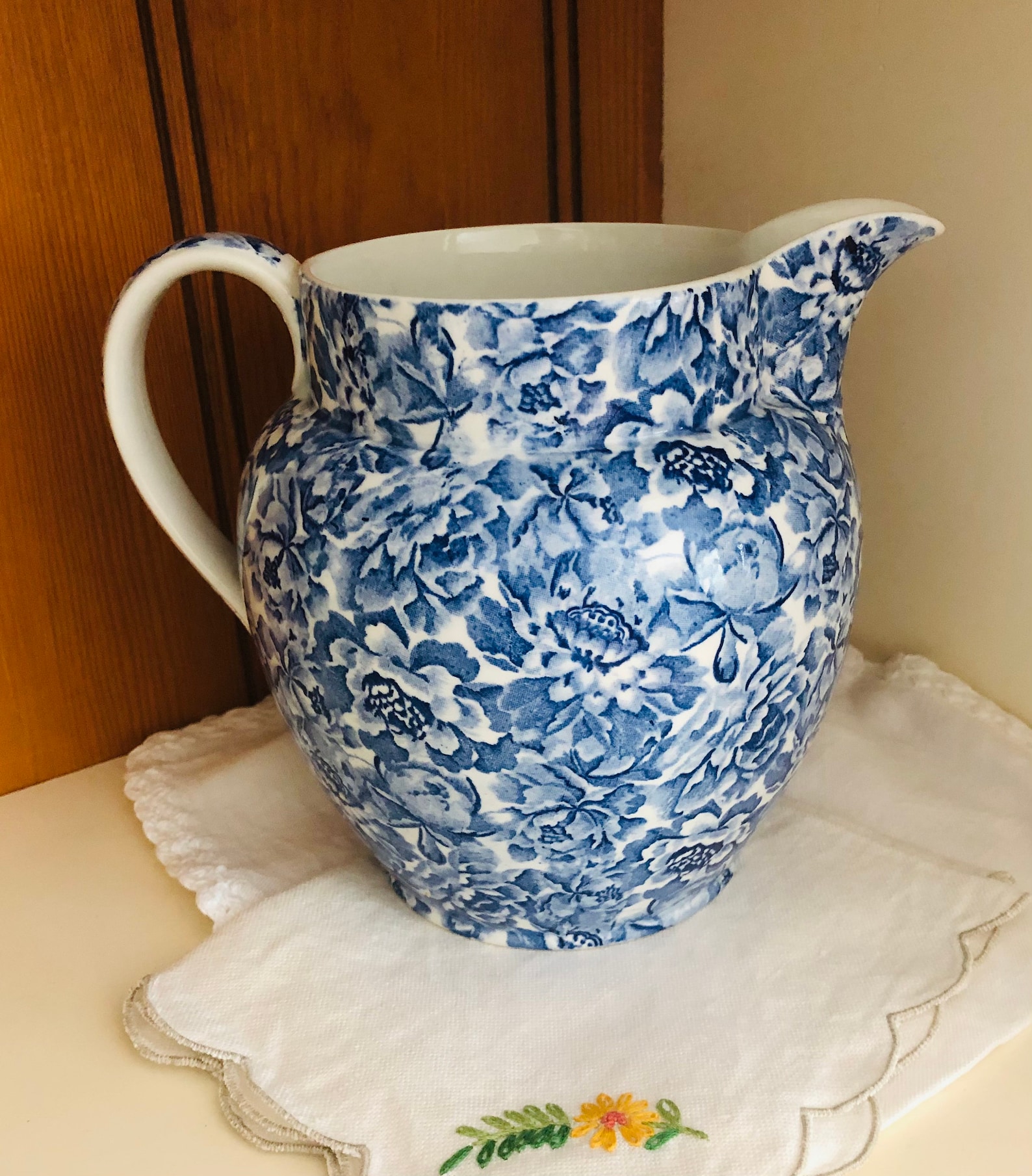 Laura Ashley Palace Garden Jug / Palace Garden Pitcher / | Etsy