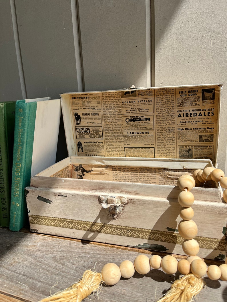 Painted Vintage Toolbox, Painted Metal Toolbox, Repurposed Metal ...