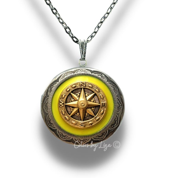 Compass Locket - Etsy