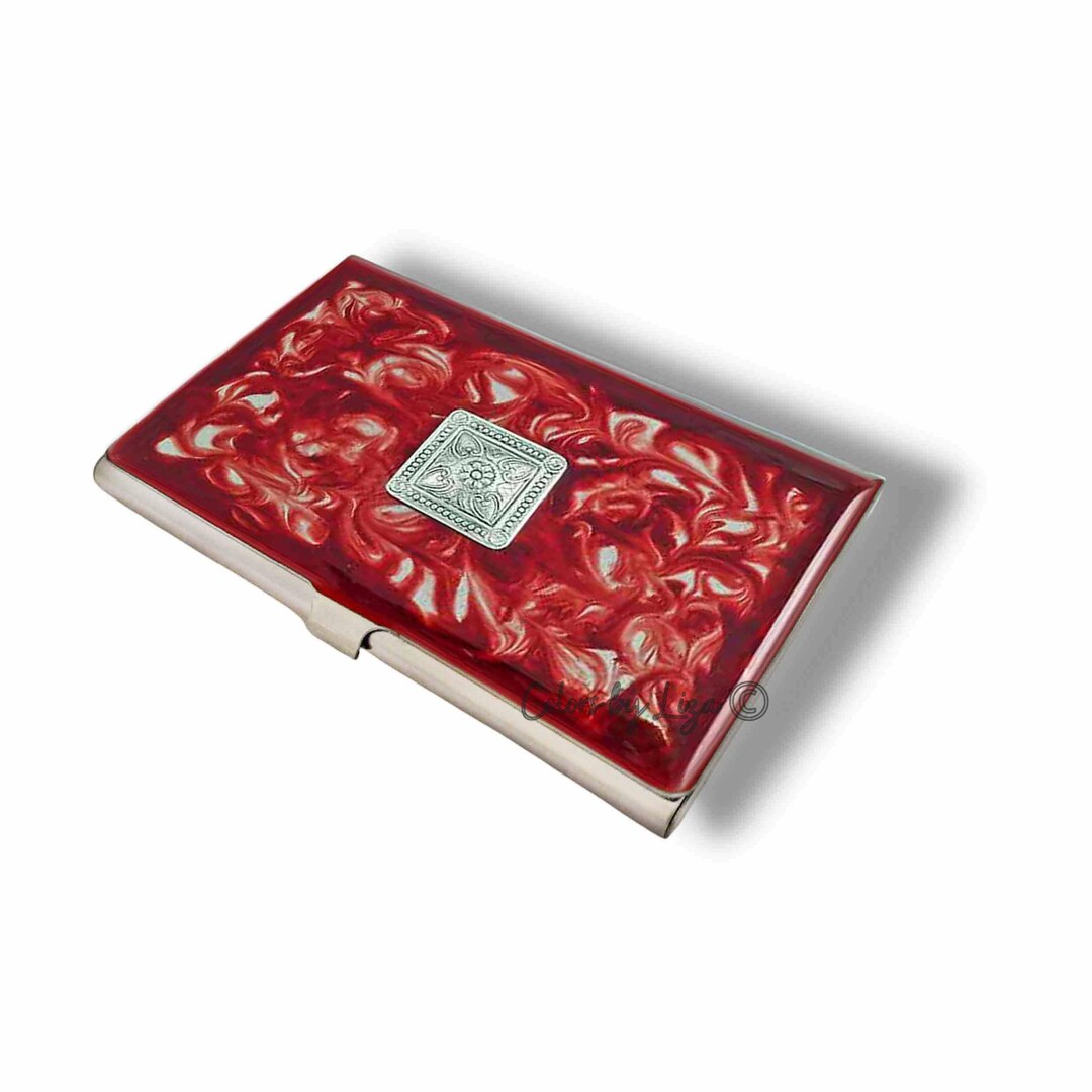 Moorish Square Medallion Inlaid in Hand Painted Ox Blood Swirl Design ...