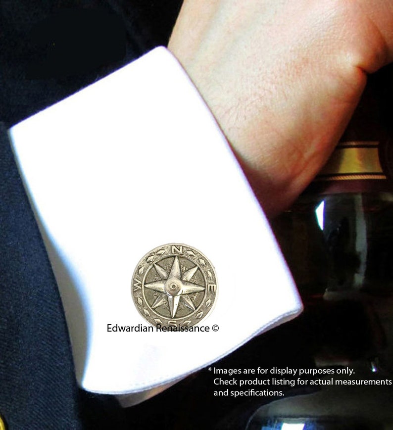 Compass Rose Medallion Tie Pin Vintage Style Antique Gold Plated ...