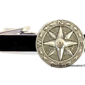 Compass Rose Medallion Tie Pin Vintage Style Antique Gold Plated ...