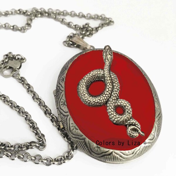 Snake Locket - Etsy