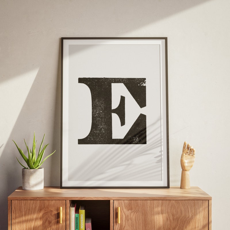 Letter E Wall Art - Etsy