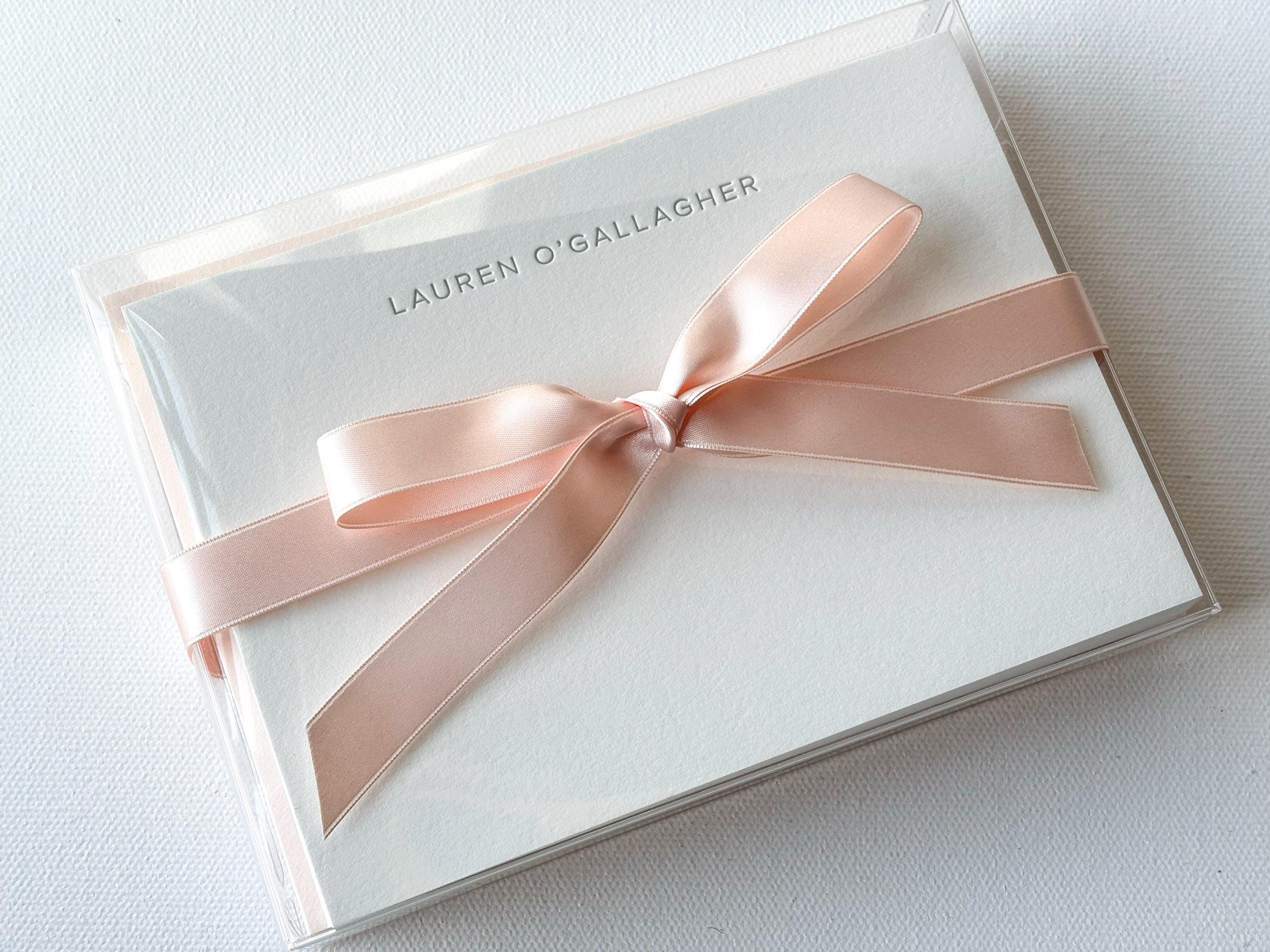 Modern Letterpress Stationary - Personalized Letter Press Stationery ...