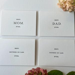Best Officiant Ever Thank You Card - Letterpress - Minimal Modern ...