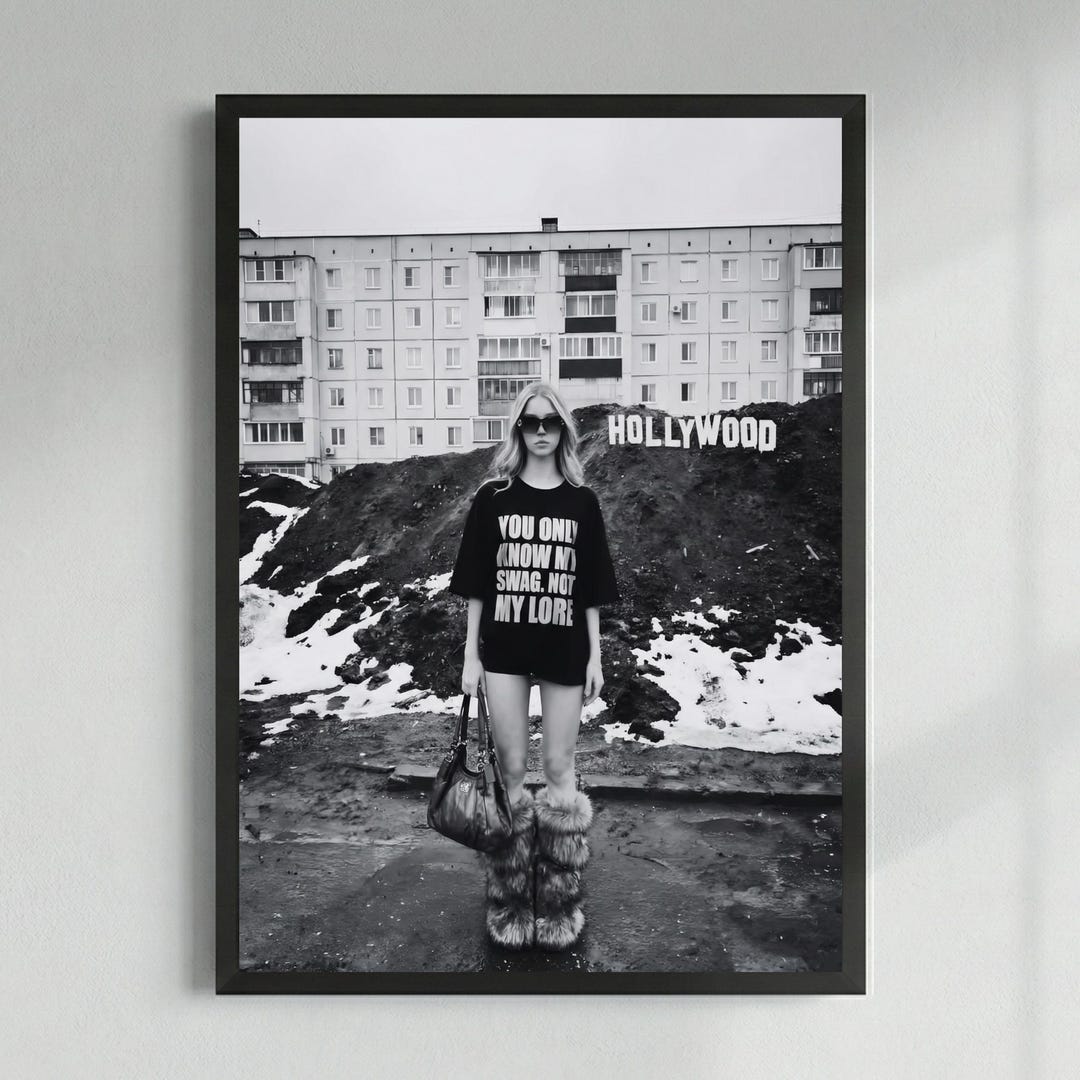 Y2K Grunge Aesthetic Print, You Only Know My Swag Not My Lore, Edgy ...