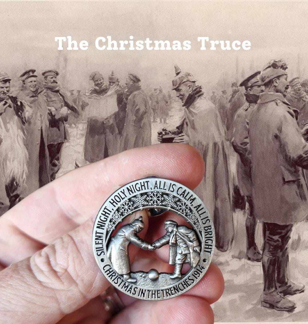 The Christmas Truce 1914 Enamel Badge - Etsy