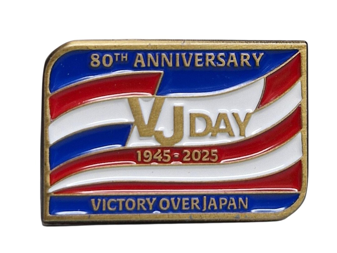 Victory Over Japan Day 80th Anniversary Commemorative Pin Badge 2025 - Etsy