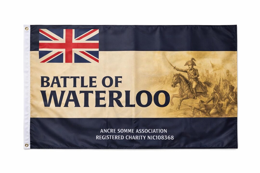 Battle of Waterloo Commemorative Flag - Etsy UK