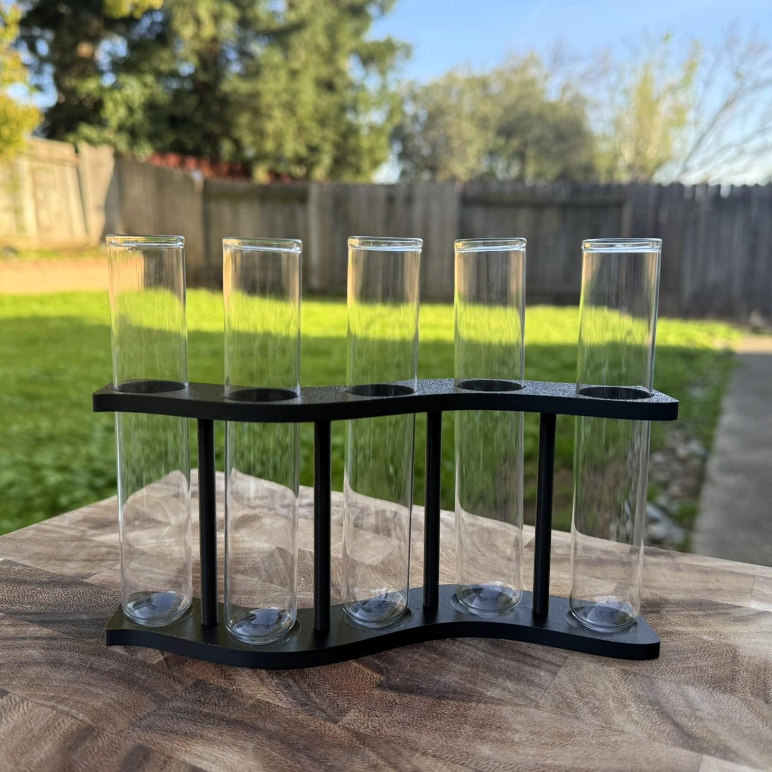 Minimalist S-curve Propagation Station Modern Plant Cutting Holder 5 ...