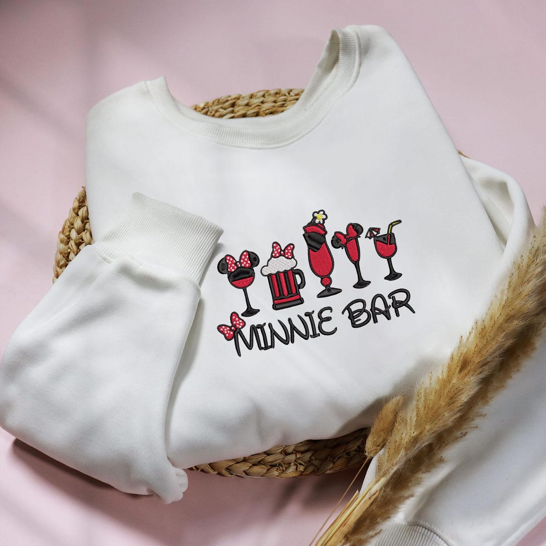 Minnie Bar Embroidered Shirts, Drinking Shirts, Drinking Around the ...
