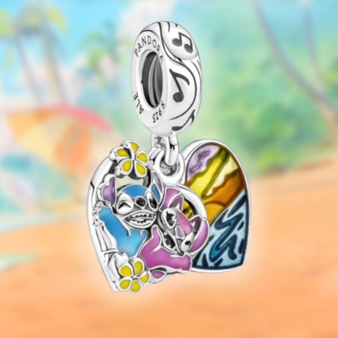 Lilo and Stitch, Stitch and Angel Charm Ohana Means Family, for Pandora ...