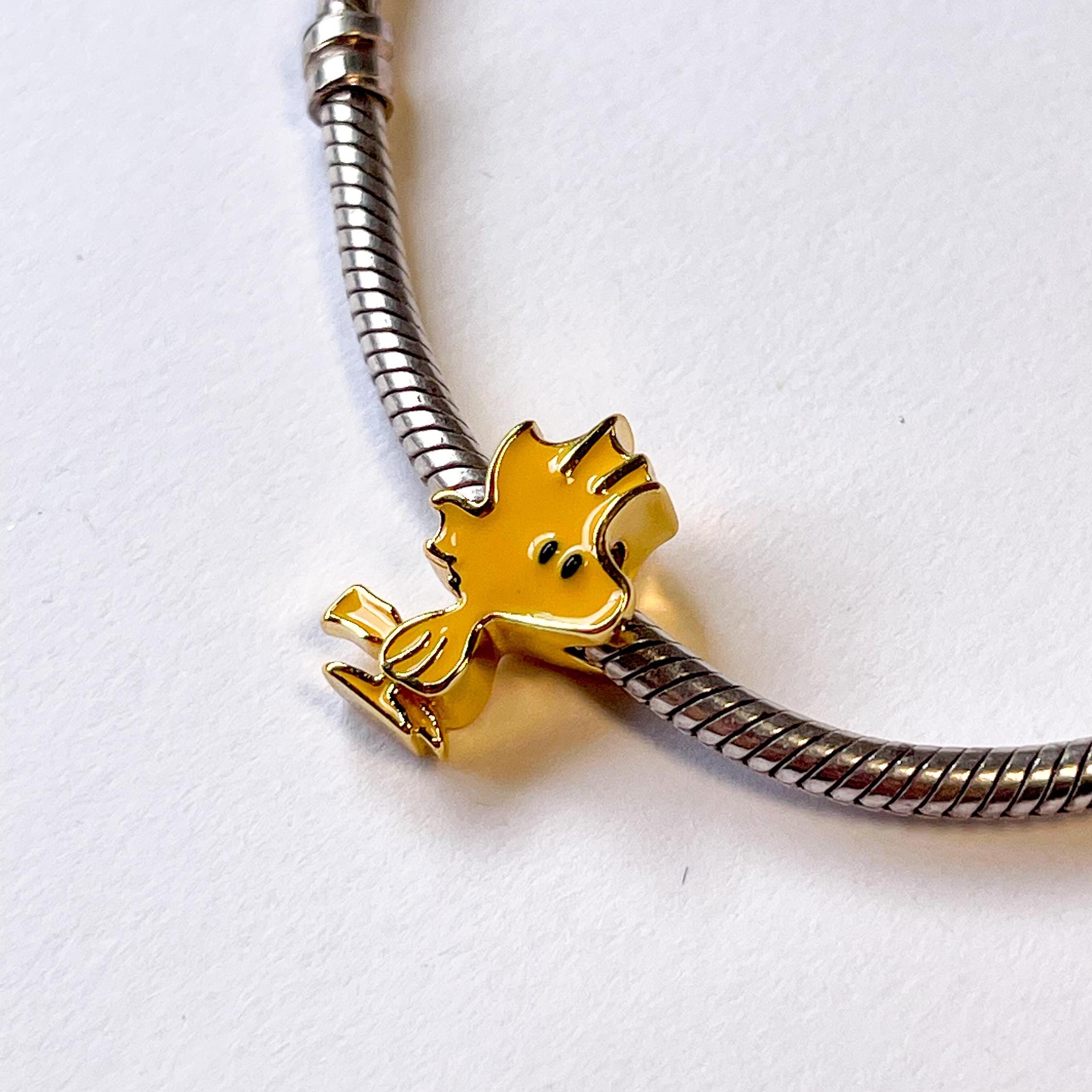 Snoopy Peanuts Woodstock Charm for Pandora Bracelet, Snoopy Charlie ...