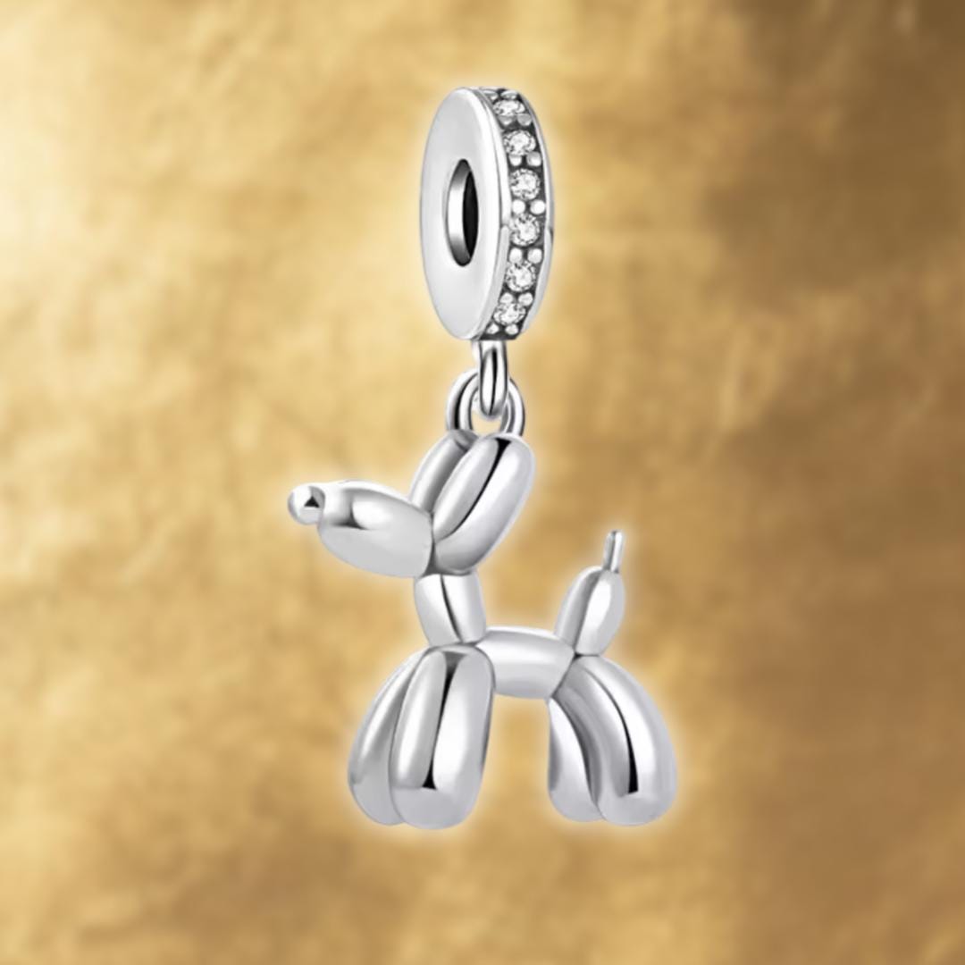 Charm de perro globo para pulsera Pandora, sencillo y elegante charm ...