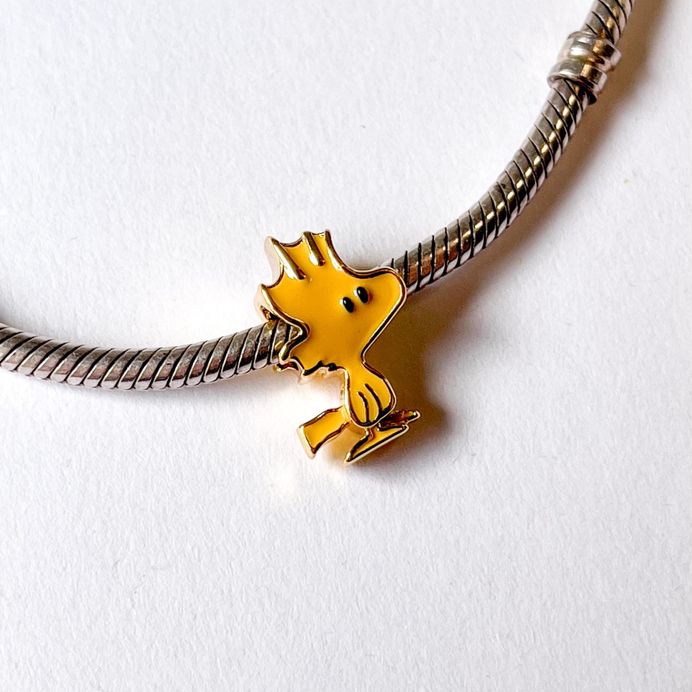 Snoopy Peanuts Woodstock Charm for Pandora Bracelet, Snoopy Charlie ...