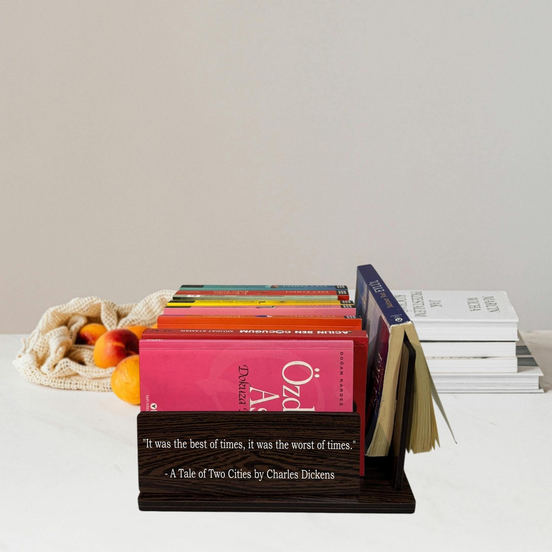 Personalised Book Rest in Solid Oak - Bedtime Book Stand - Book Holder ...