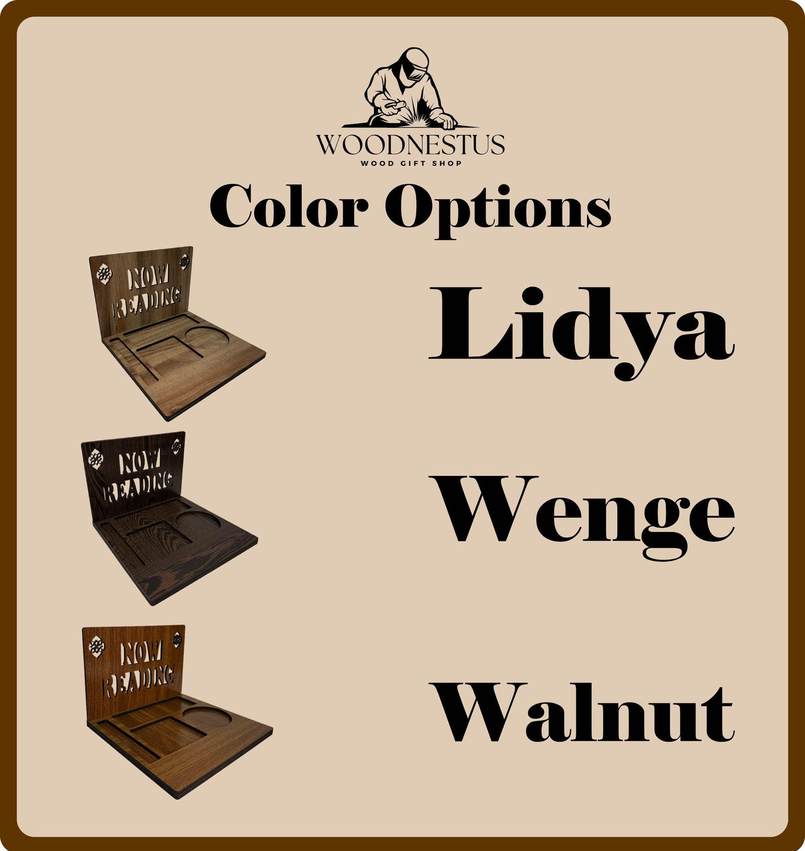 Personalized Wooden Book Stand: Multifunctional Book Valet - Etsy