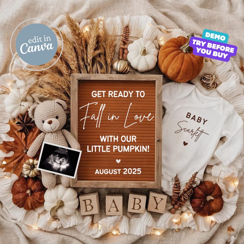 October Baby Announcement - Etsy