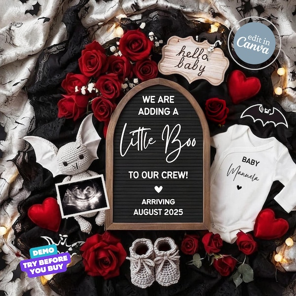 October Baby Announcement - Etsy