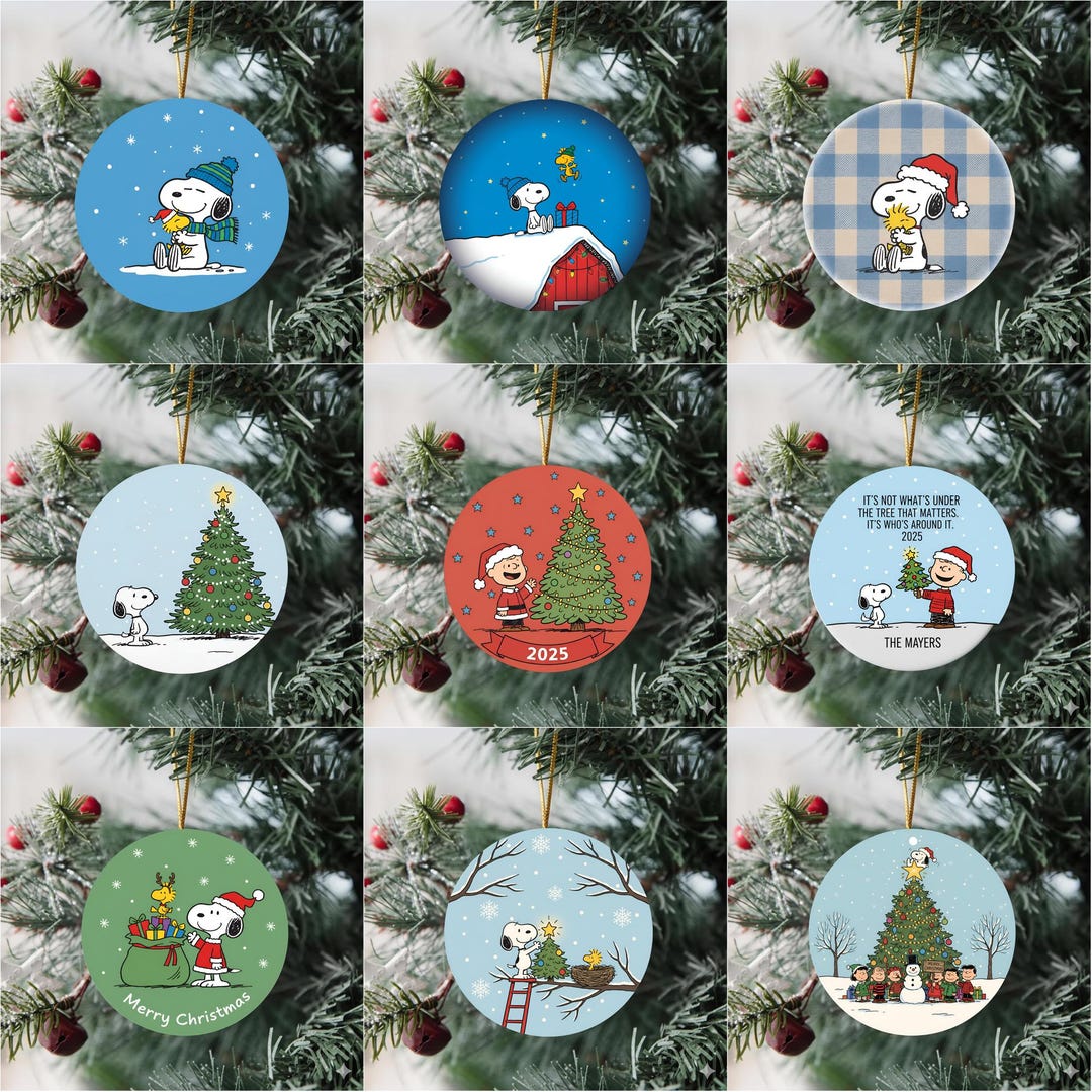 Snoop Christmas Ornament PNG, Cute Snoop Winter Decor PNG, Holiday Tree ...