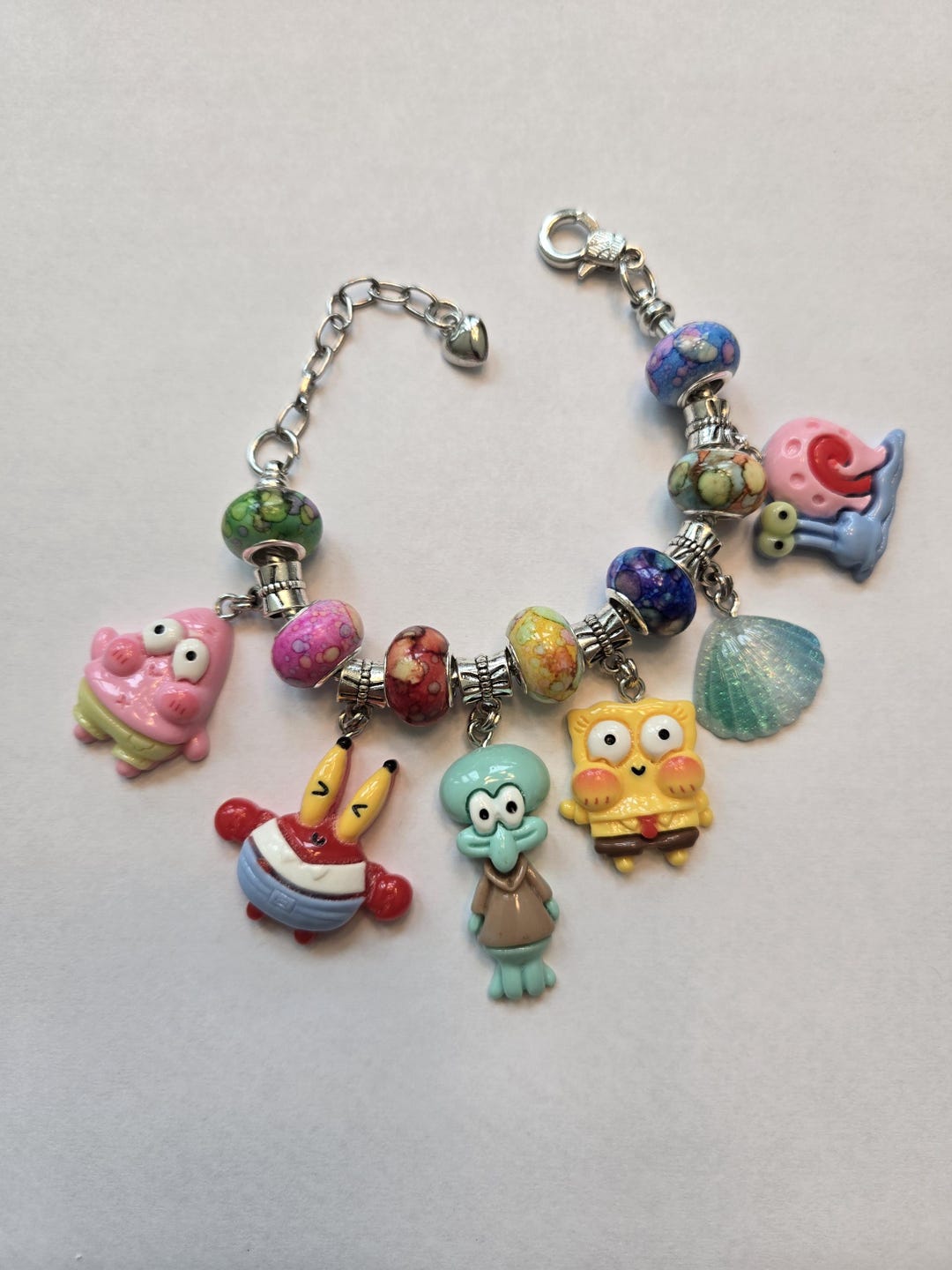 Kids Spongebob Charm Bracelet - Etsy