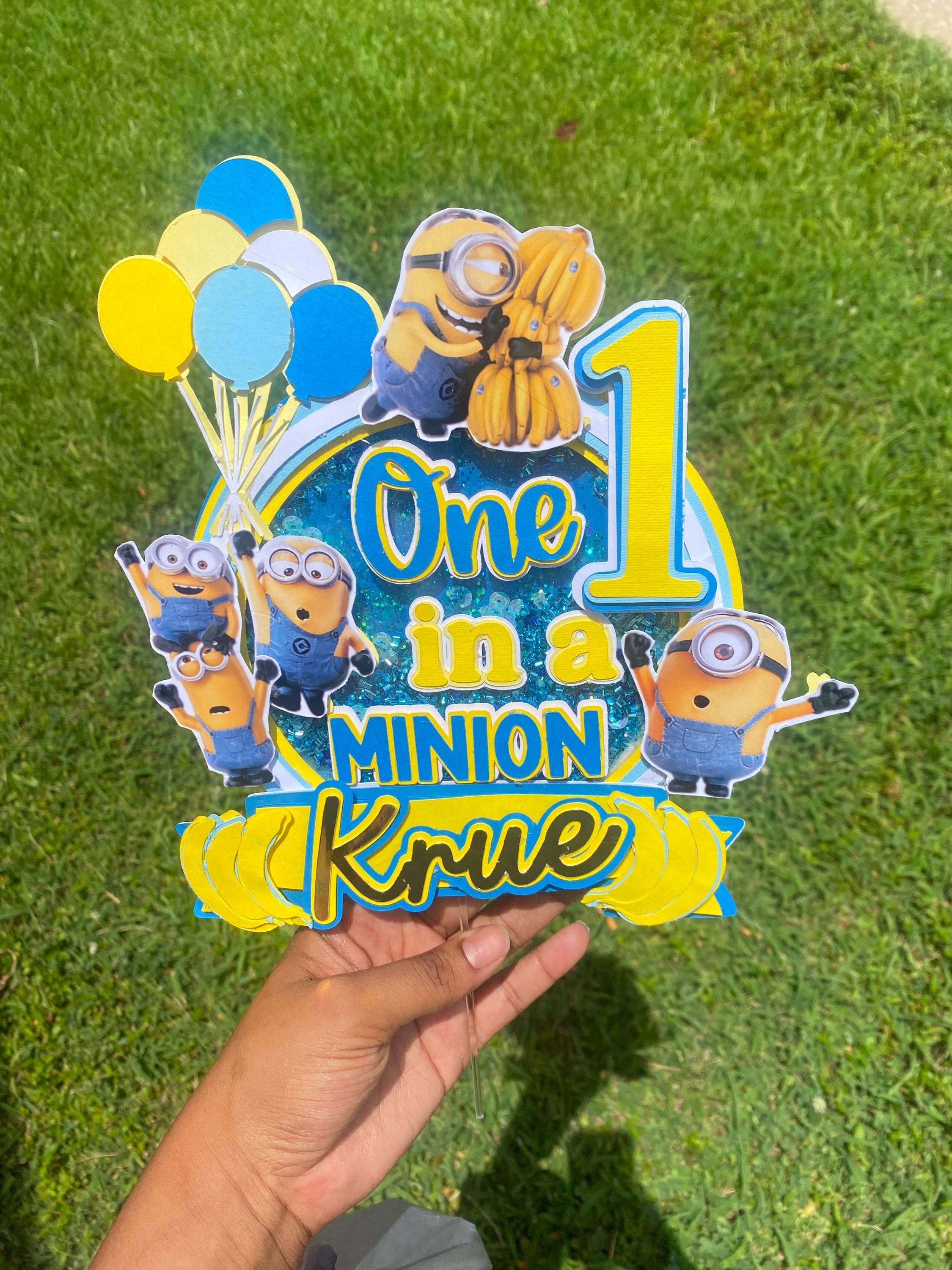Cake Topper for Minion Birthday Party for Kids Custom Cake Topper ...
