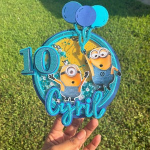 Cake Topper for Minion Birthday Party for Kids Custom Cake Topper ...