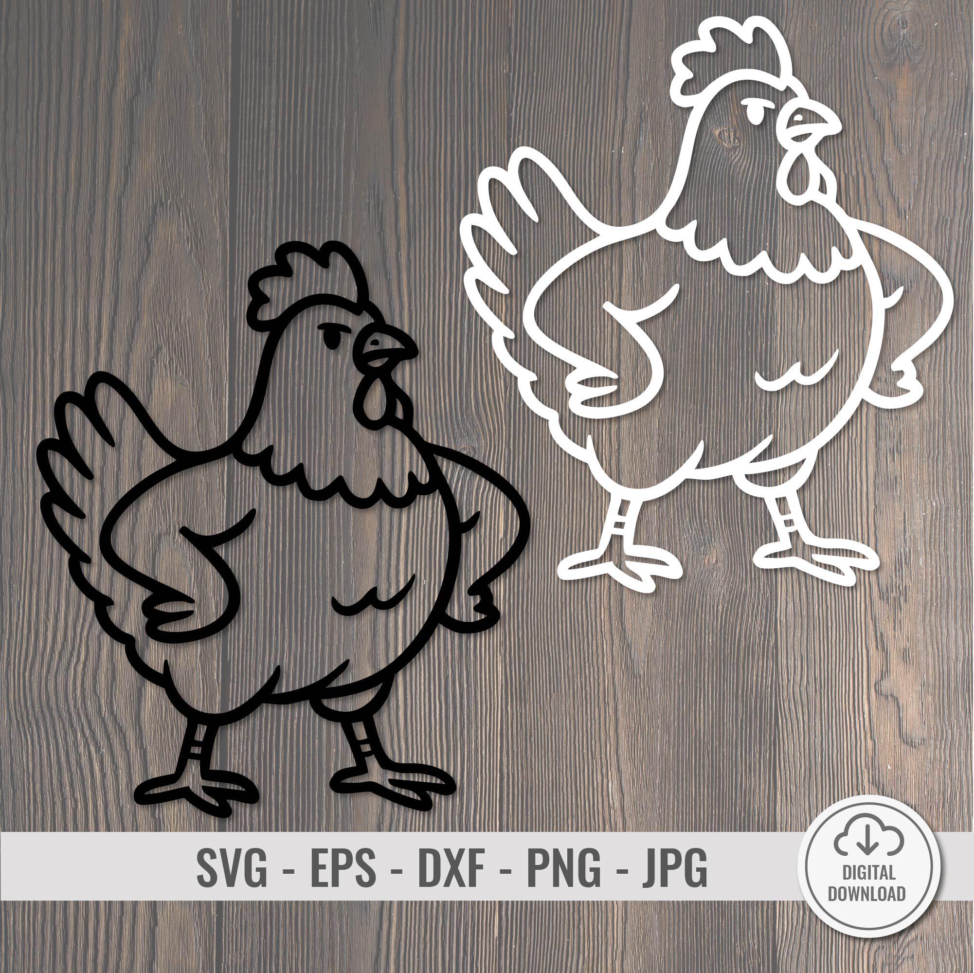 Sassy Rooster SVG – Proud Farm Chicken Cut File for Cricut, Bold ...