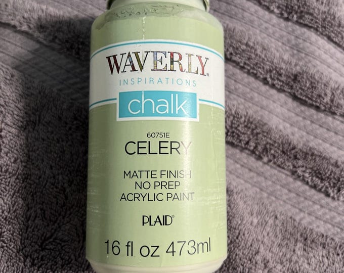 Waverly Inspirations 60751E Chalk Paint Wax, Matte, Celery, 16 Fl Oz ...