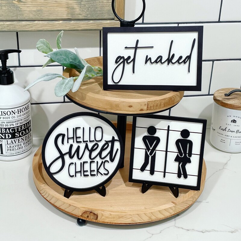 Small Bathroom Signs - Etsy
