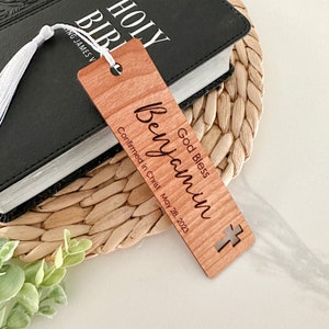 Personalized Confirmation Bookmark // Cherry Wood // Confirmed in ...