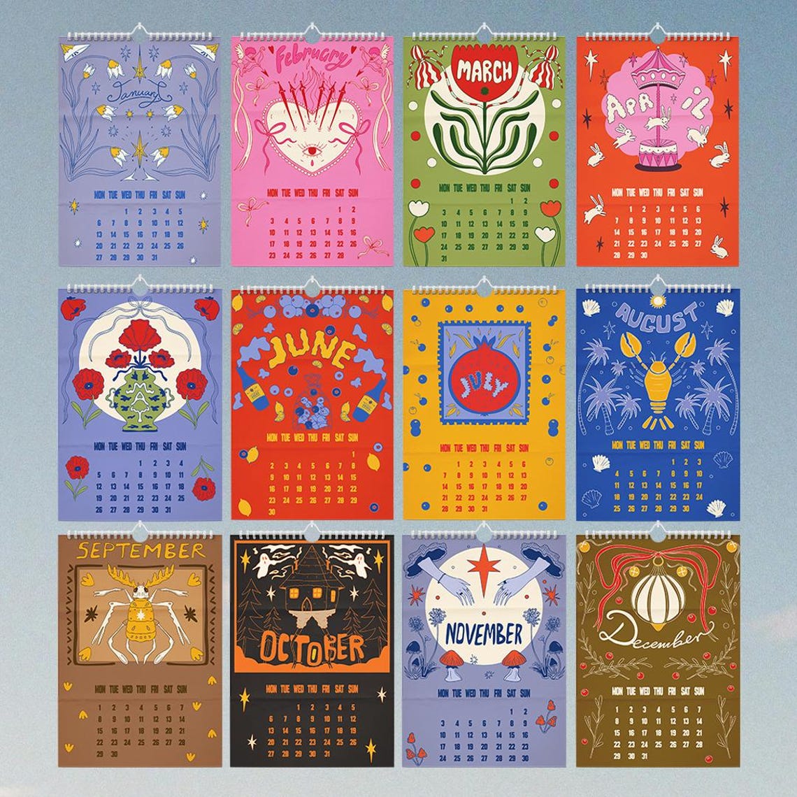 2025 Printable A3 Calendar - Etsy