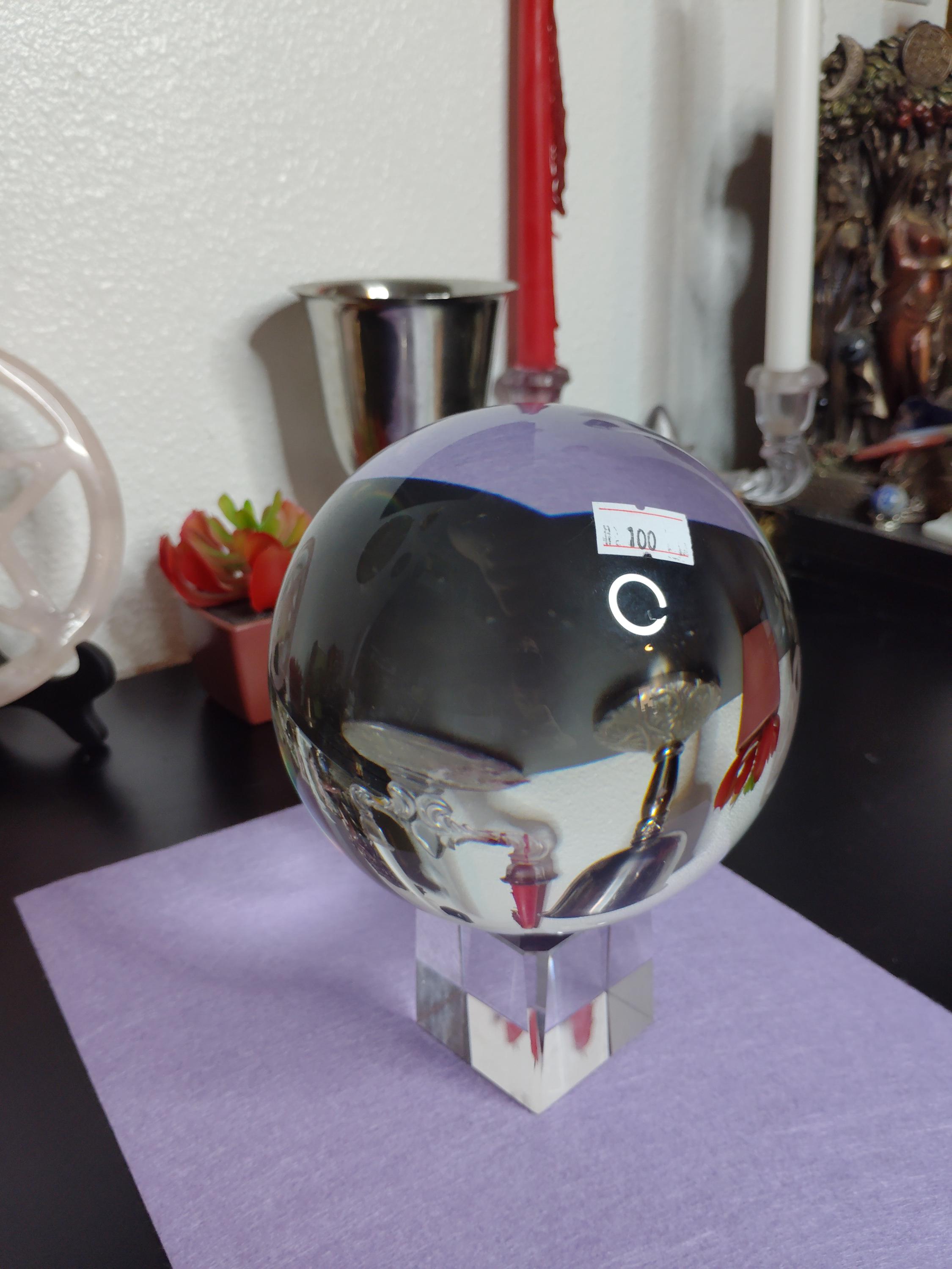 Metaphysical, Crystal Ball Large, Crystallomancy, Scrying. - Etsy