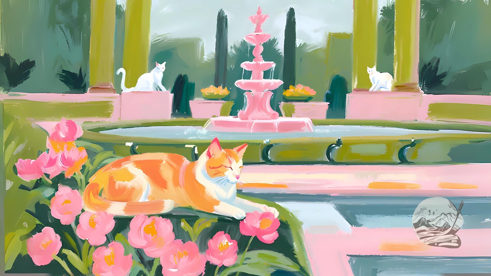 Vintage Renaissance Cats | Desktop Wallpaper Set | Ultra High 4K ...