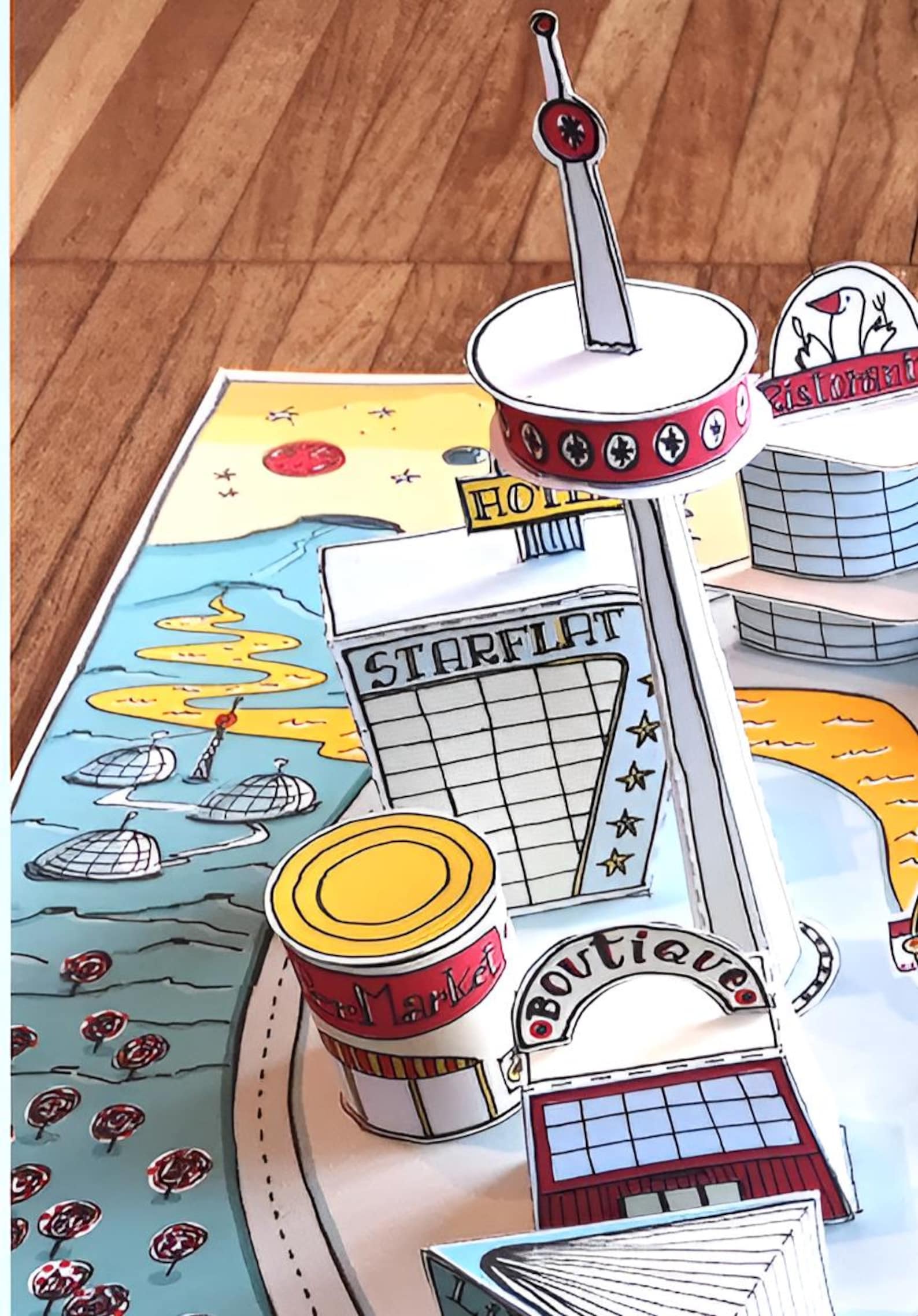 Cute City. Making This Fun and Energetic City is so Easy. Cut, Glue ...