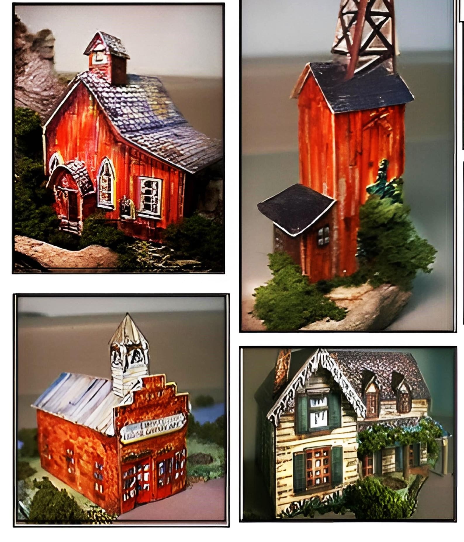 Papercraft Western Town: 27 Building Templates (digital Download) - Etsy