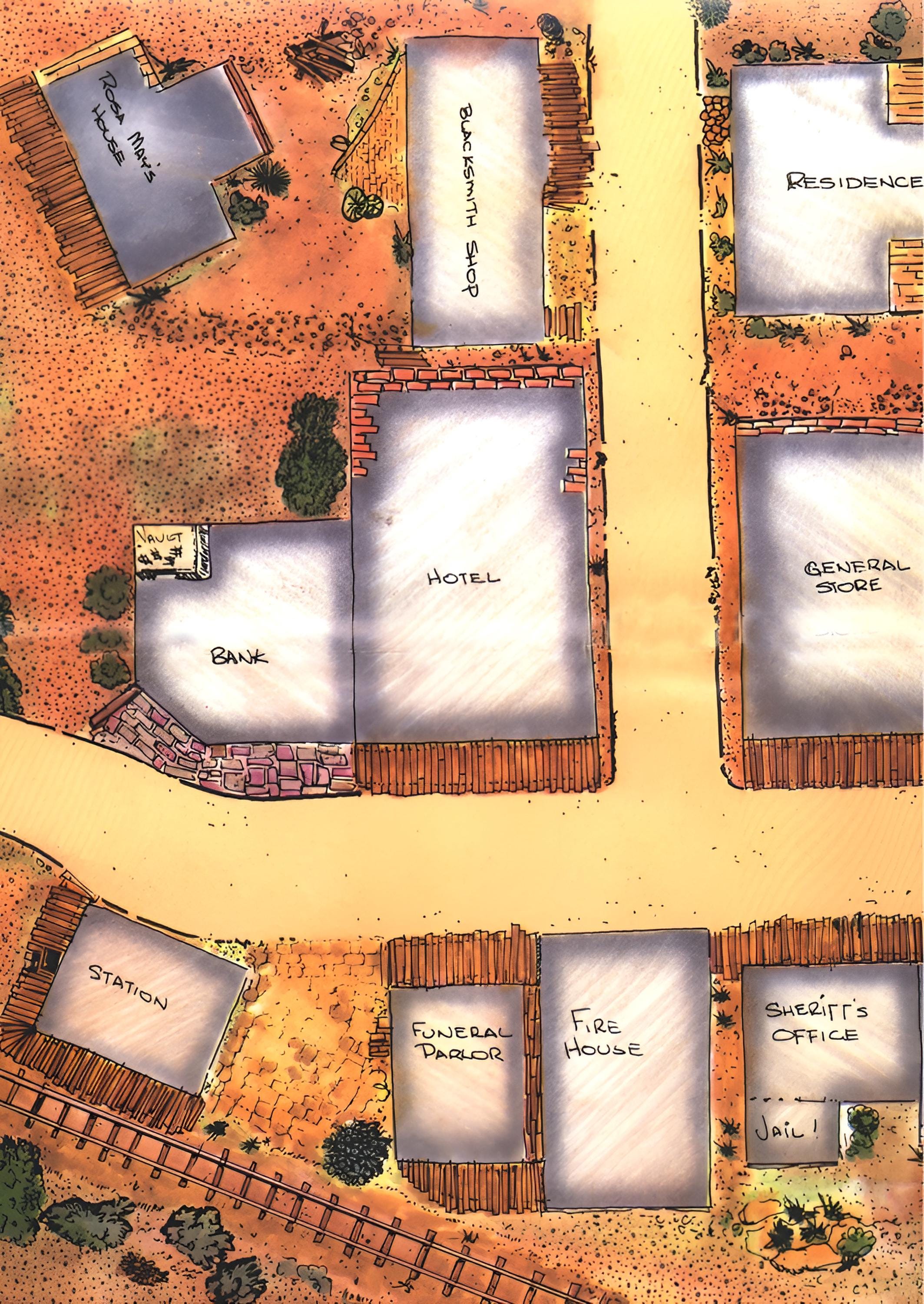 Papercraft Western Town: 27 Building Templates (digital Download) - Etsy