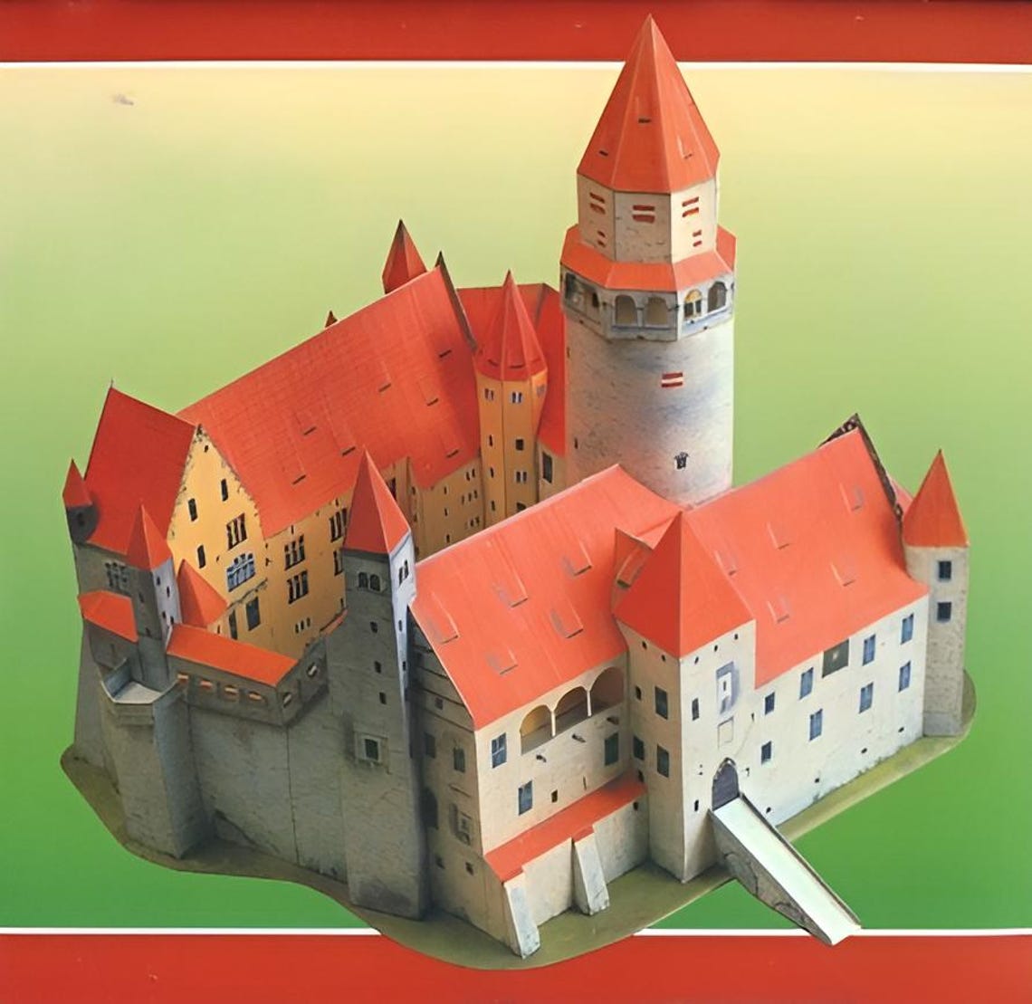 10 Printable Paper Craft Historic Castle Collection. Print, Cut, and ...