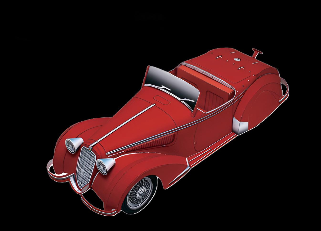 12 Paper Craft Nostalgic Cars. Printable DIY Paper Craft. Cut With ...