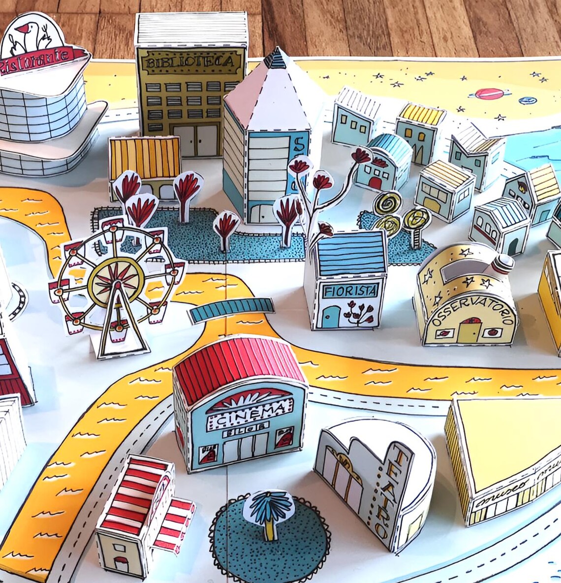 Cute City. Making This Fun and Energetic City is so Easy. Cut, Glue ...